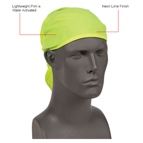 Ergodyne® Chill-Its® 6710CT Evap. Cooling Triangle Hat w/ Built-In ...