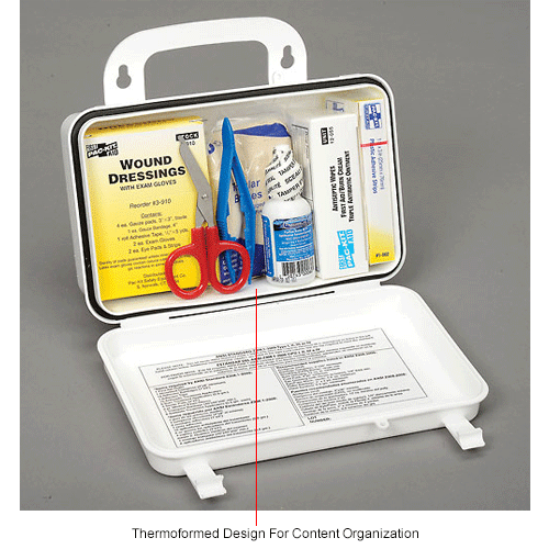 Pac-Kit® Weatherproof Plastic ANSI Plus Pac-Kit® #10 First Aid Kit