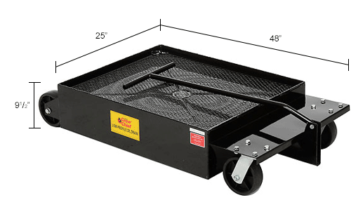 JohnDow 17-Gallon Cap Steel Low Profile Oil Drain - JDI-LP4