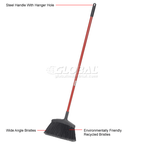 Libman Commercial Angle Broom - Extra Wide Angle, 15" - 997 - Pkg Qty 6