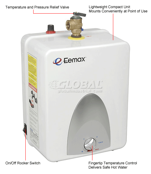 Eemax EMT2.5 Electric Mini Tank Water Heater - 2.5 gallon 120V Plug-In