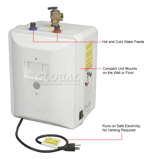 Eemax EMT2.5 Electric Mini Tank Water Heater - 2.5 gallon 120V Plug-In
