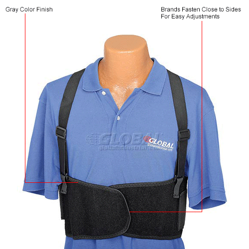 Standard Back Support Belt, Adjustable Suspenders, X-Large, 42-52 ...