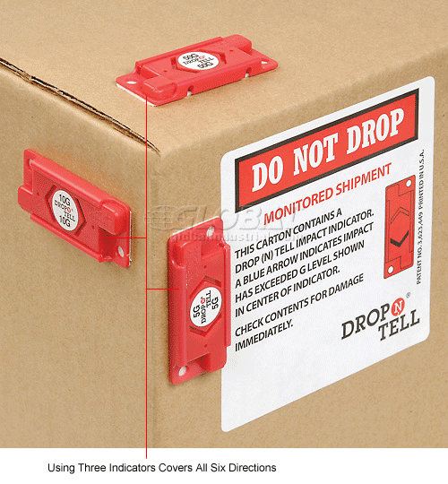 Drop N Tell® Impact Indicators For Robust & Sturdy Products, 100G Range ...