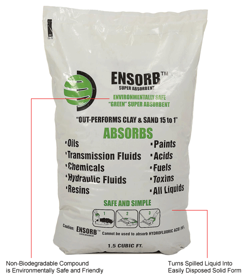 ENPAC® ENSORB® Super Absorbent, 1.5 Cubic Foot Large Bag | B665086 ...