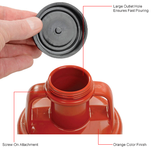 Oil Safe Utility Lid, Orange, 100206