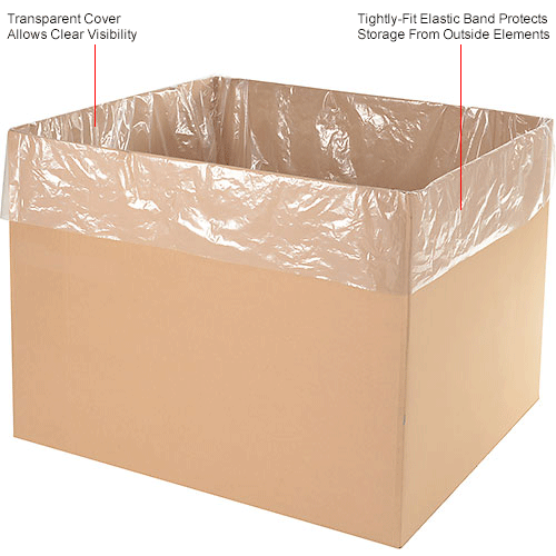Global Industrial™ Gaylord & Tote Bin Liner, 3 Mil, 51"Lx49"Wx73"H ...
