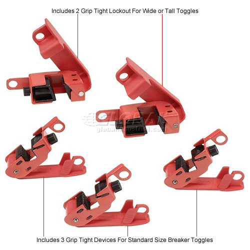 Master Lock® Personal Safety Lockout Kit, Electrical Focus, Keyed Alike ...