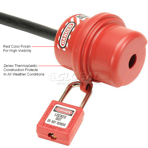 Master Lock® Rotating Electrical Plug Lockout, 487
