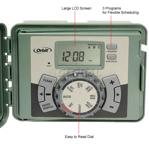 Orbit® Irrigation 9 Station Easy Set Logic™ Timer Green