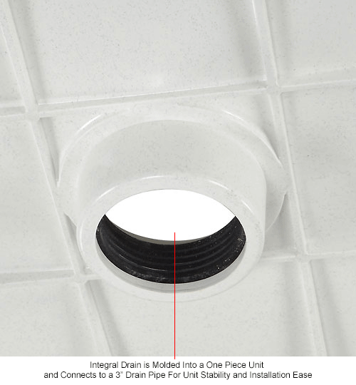 Fiat® MSBID2424 Molded Stone Mop Sink 24" X 24"