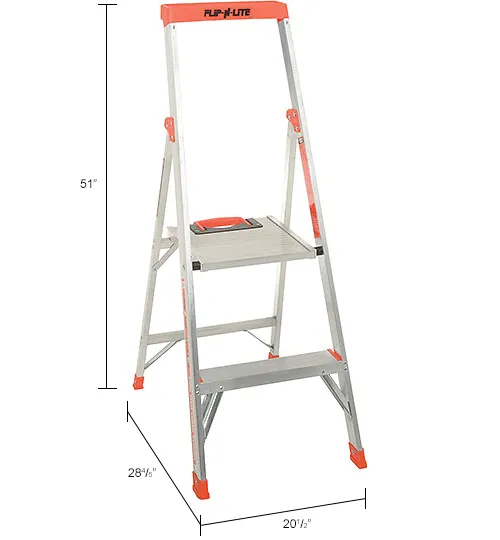 Aluminum Platform Step Ladder