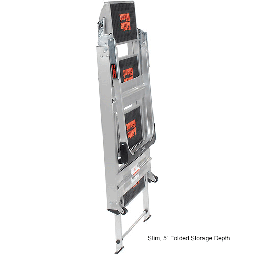 Little Giant® Safety Aluminum Step Ladder - 4 Step - 10410BA