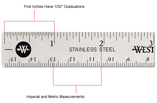 Rulers, Compasses & Protractors | Rulers | Westcott® Stainless Steel ...