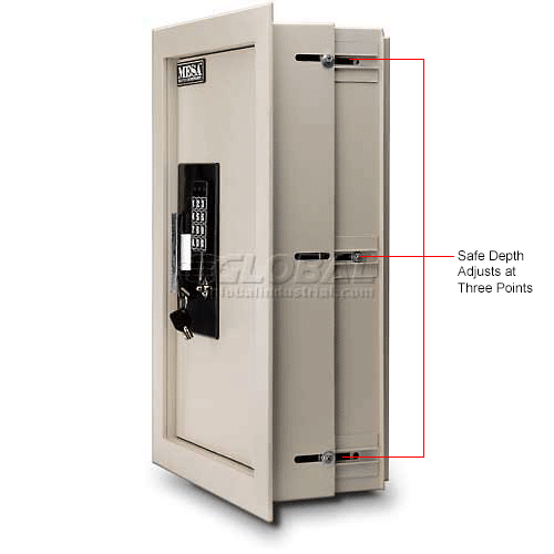 Mesa Safe Residential Safes Expandable Depth Wall Safe MAWS2113E - 15"W ...