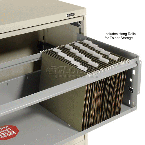 Global™ 9300 Series 36"W 5 Drawer Binder Lateral File - Putty
