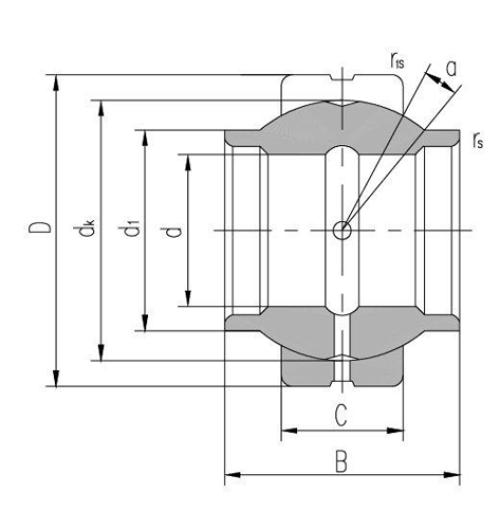GEZM 100ES Spherical Plain Bearing, Inch, Extended Inner Ring