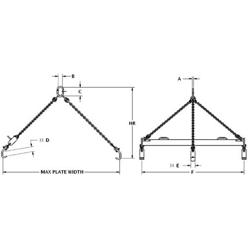 Hoists & Cranes | Lifting-Spreader Beams | M&W Plate Lifting Beam ...