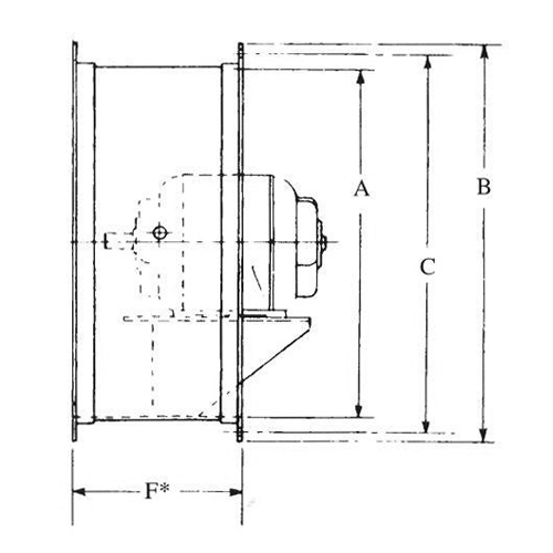 Global Industrial™ 18" Totally Enclosed Direct Drive Duct Fan - 3 Phase ...
