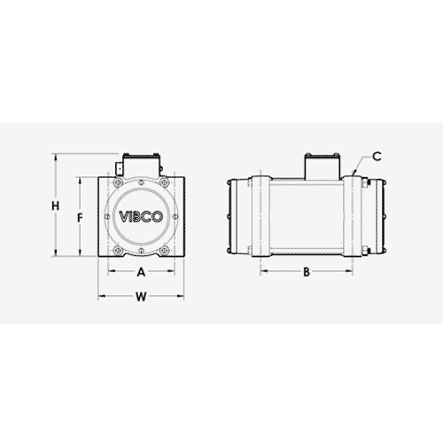 Vibco 12 Volt Electric Vibrator - DC-1600 | B261215 - GLOBALindustrial.com