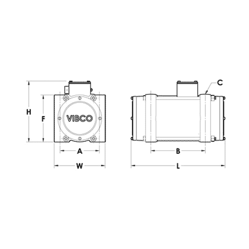 Vibco Heavy Duty Electric Vibrator - 2P-450-1