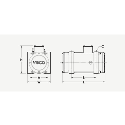 Vibco Adjustable Speed and Force Electric Vibrator - SCR-1000