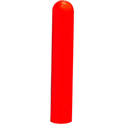 Ideal Shield® Smooth Bollard Post Sleeve, 10" HDPE Dome Top, Red