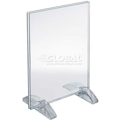 Global Approved 132714 Vertical/Horizontal Dual-Stand Sign Holder, 8.5 ...