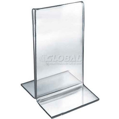 Global Approved 152731 Vertical Double Sided Stand Up Sign Holder, 3.5 ...