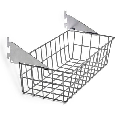 Storability 15" Wire Basket With Lock On Brackets