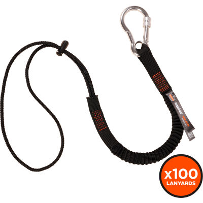 Ergodyne Squids 3105-Tool Lanyard Carabiner & Cinch Loop, 15lbs ...