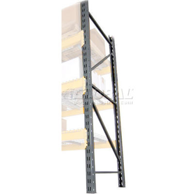 Penco Double Slotted Pallet Rack Upright - 42"D x 96"H