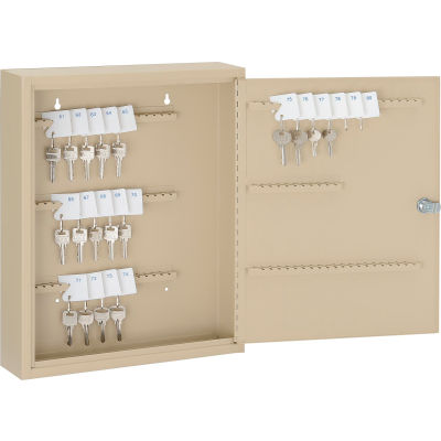 Global Industrial™ Key Cabinet - 110 Keys, Sand | 270298 ...