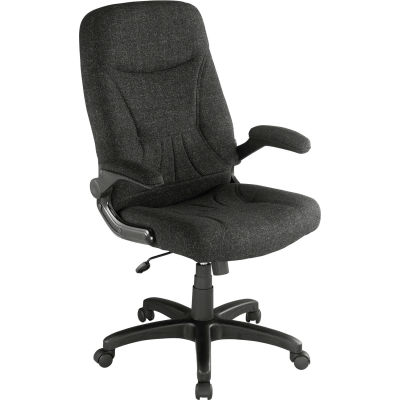 Interion® Executive Office Chair With High Back & Fixed Arms, Fabric ...