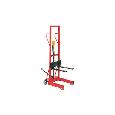 Wesco® Compact Lift Truck Foot Pedal Lift with Forks 260151 500 Lb. Cap ...