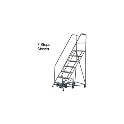 9 Step Steel Easy Turn Rolling Ladder - Safety Angle - KDAD109246 ...