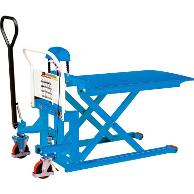 Manual High Lift Skid Truck 2200 Lb. Capacity - 27 x 44-1/2 Forks ...
