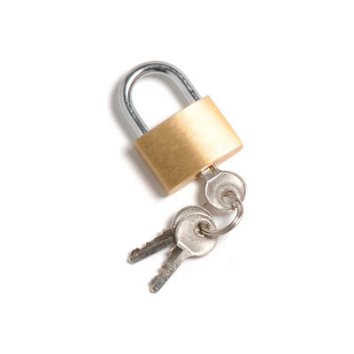 Global Industrial™ Brass Padlock With 3 Keys