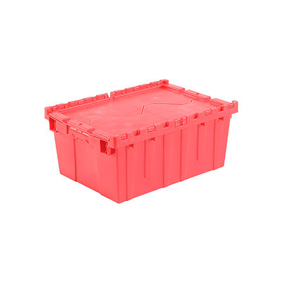 Global Industrial™ Plastic Attached Lid Shipping & Storage Container 21 ...