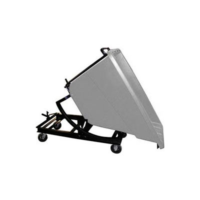 Plastic Self-Dumping Forklift Hopper W/ Caster Base, 5/8 Cu. Yd., 750 ...