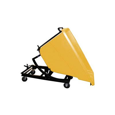 Plastic Self-Dumping Forklift Hopper W/ Caster Base, 5/8 Cu. Yd., 750 ...
