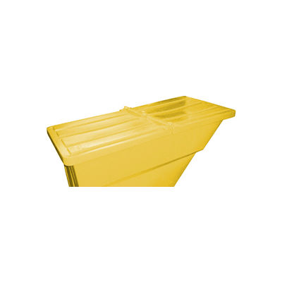 Hinged Lid for 11/5 Cu. Yd., Plastic Self-Dumping Hopper, Yellow