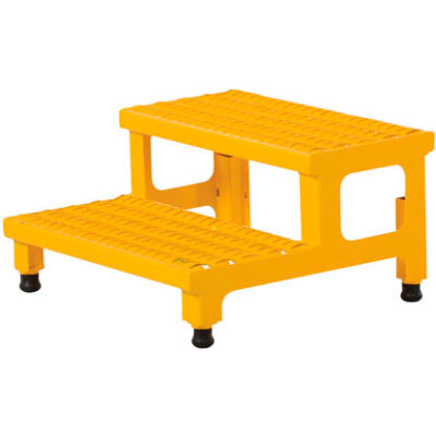 ASP-24 Adjustable Height Step Stand, Carbon Steel 24"W x 24"L