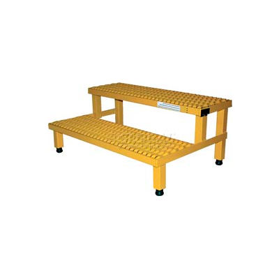 ASP-48 Adjustable Height Step Stand, Carbon Steel 48"W x 24"L