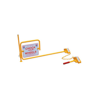 Railroad Flag Rail Car Chock, Sign & Single Wheel Rail Car Chock Combo ...