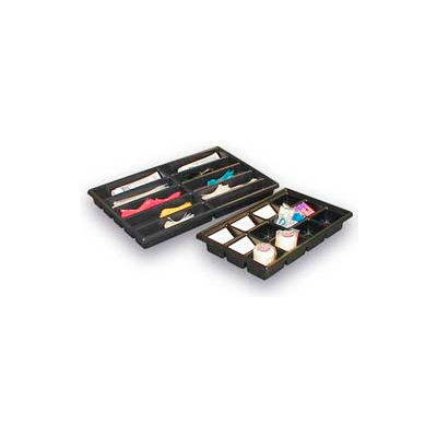 Thermoformed Plastic Parts Tray, 23" X 14" X 2", 20 Compartments, Black ...