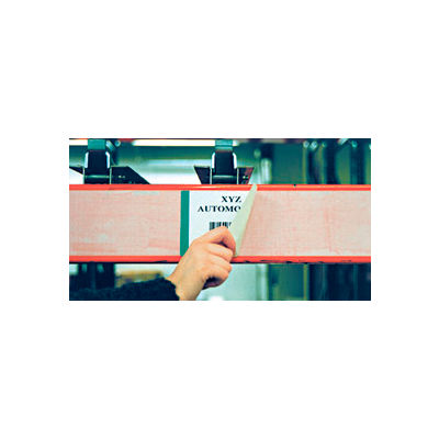 Economy Rack Placard Label Holder, 2" X 100 ft. Roll - Clear - Pkg Qty 5