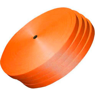 Kubinec Woven Polyester Strapping, 1-1/2"W x 600'L x 1.49" Thick ...
