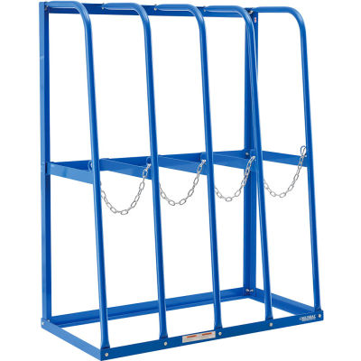 Global Industrial™ Vertical Bar Storage Rack, 4 Bays, 48"Wx24"Dx60"H ...