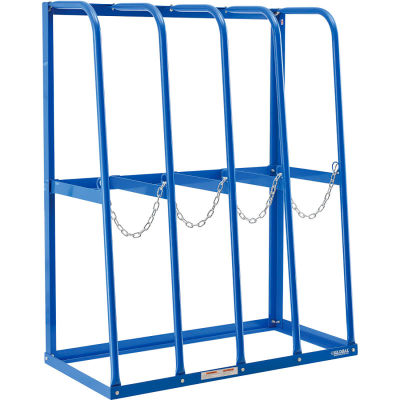 Global Industrial™ Vertical Bar Storage Rack, 4 Bays, 48"Wx24"Dx60"H ...